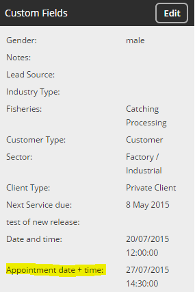 Date/time custom field - General System - InTouch